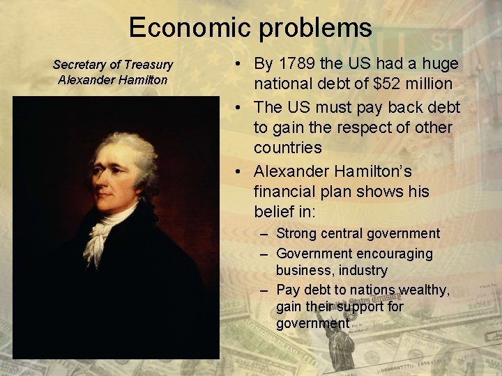 Launching a New Republic 1789 through 1800 Washingtons