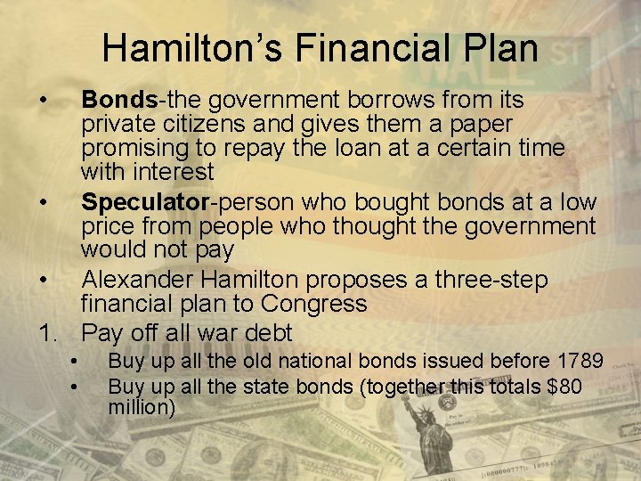 Launching a New Republic 1789 through 1800 Washingtons