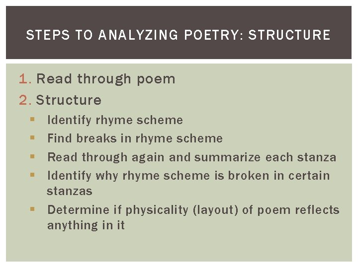 BEST PRACTICE SIFT Poetry Analysis Catherine Hillman EDUR