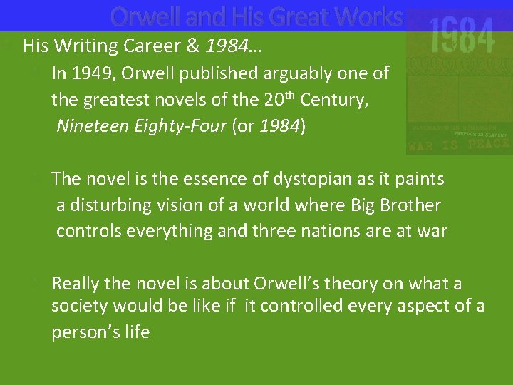 George Orwell 1903 1950 Author Orwells Early Background
