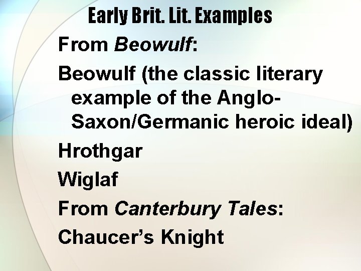 Action Heroes CompareContrast Preparation Early Brit Lit Examples