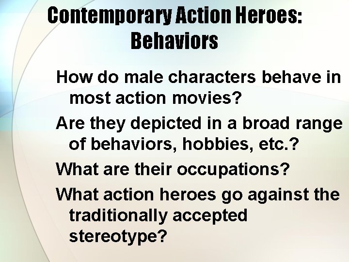 Action Heroes CompareContrast Preparation Early Brit Lit Examples