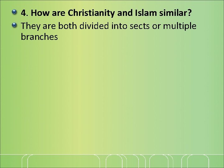 Midterm Review Global History 2012 1 What religions