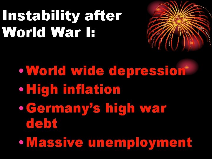 USII 7 abc Review Instability after World War