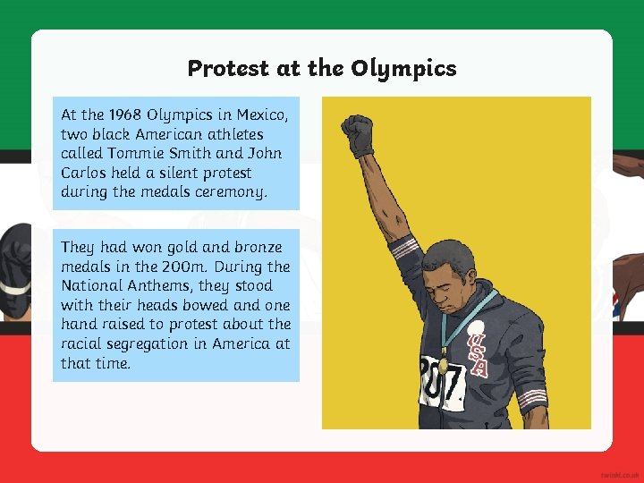 History of Black Athletes Black athletes have always