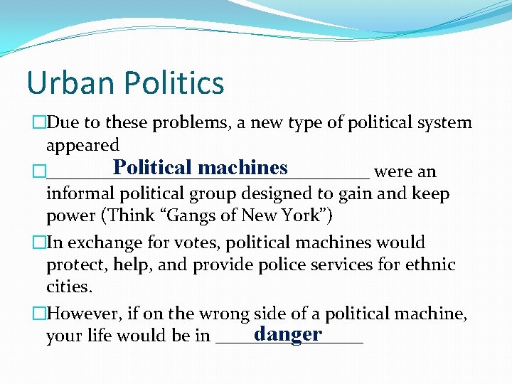 Chapter 6 Urban America Section 2 Urbanization Urbanization