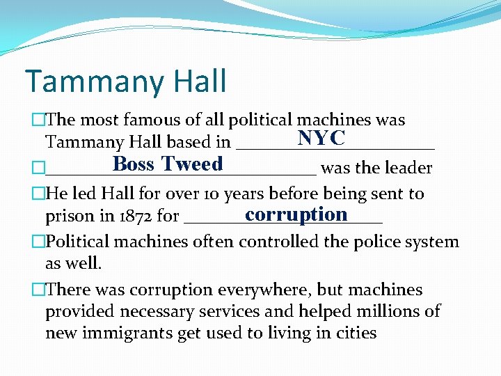 Chapter 6 Urban America Section 2 Urbanization Urbanization