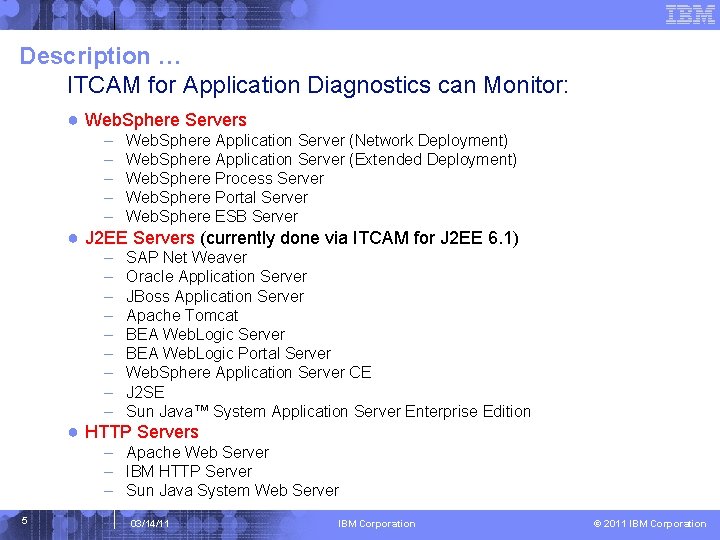 Introduction to IBM Tivoli Composite Application Manager ITCAM