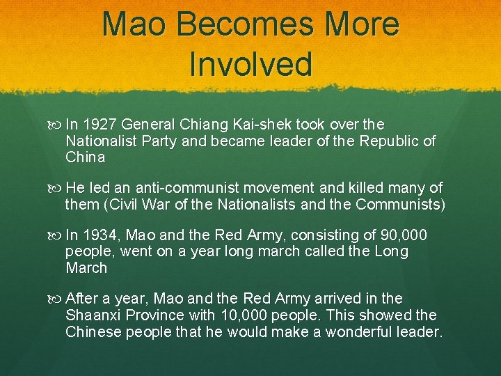 Mao Zedong Mihir Patel Deborah Park China Before