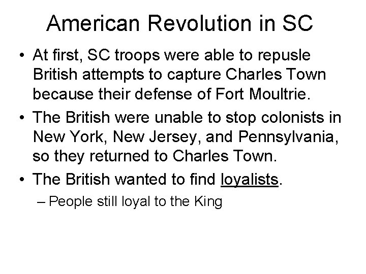 Key Figures of the Revolutionary War Objective Identify