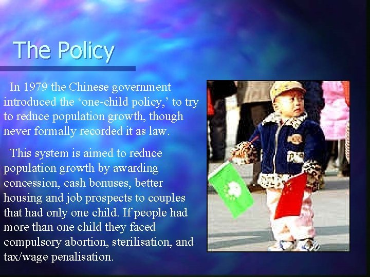 China The One Child Policy The Beginnings of
