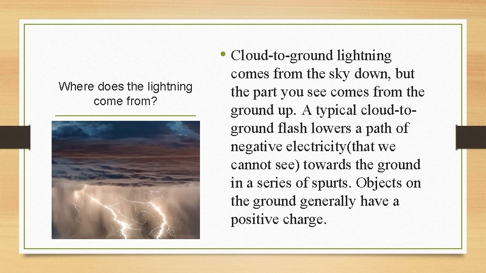 Lightning By Amy Park What is lightning Lightening