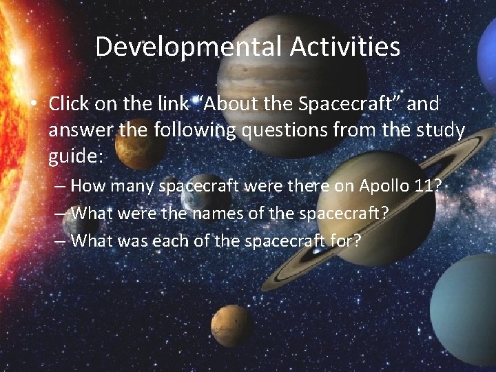 Apollo to the Moon Ms Breuers Fifth Grade