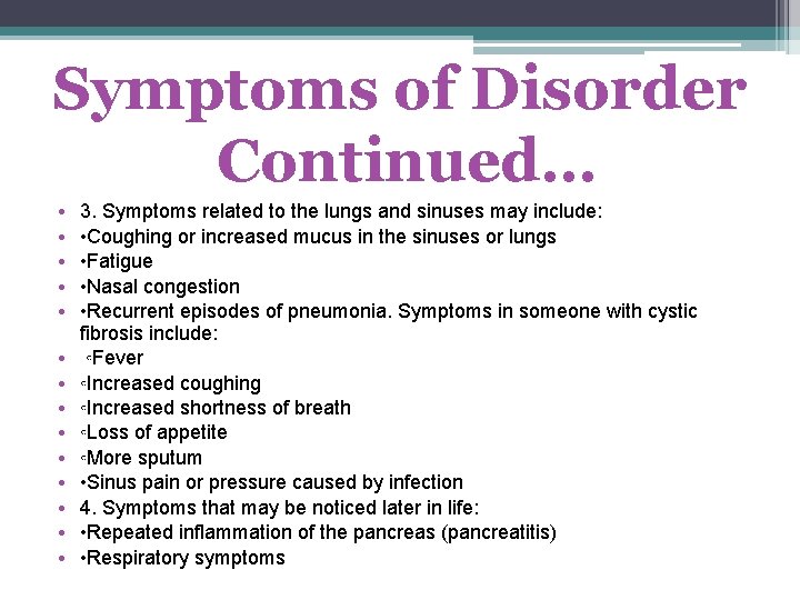 Cystic Fibrosis By Taliyah and Selina Names Cystic