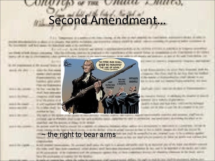 Bill of Rights Test Review Chapters 10 and