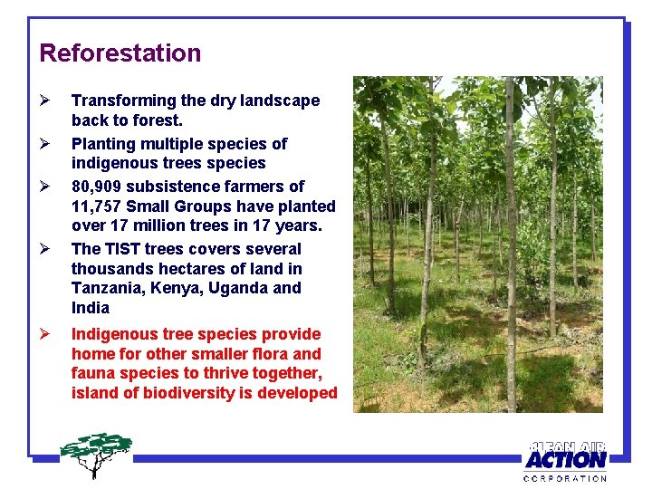 SUSTAINABLE DEVELOPMENT GROWING TREES OUTSIDE FOREST TOWARDS CLIMATE