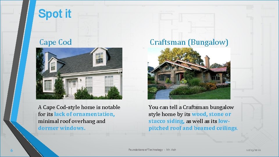 Architectural Engineering Part 1 Styling Planning Objectives Indicator