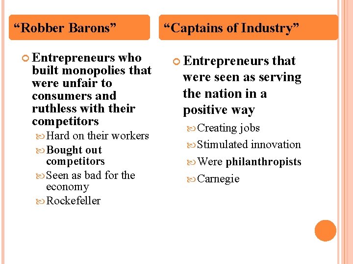 THE RISE OF BIG BUSINESSES AKA MONOPOLIES AKA