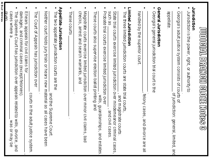 Georgias Government JUDICIAL BRANCH STANDARDS SS 8 CG