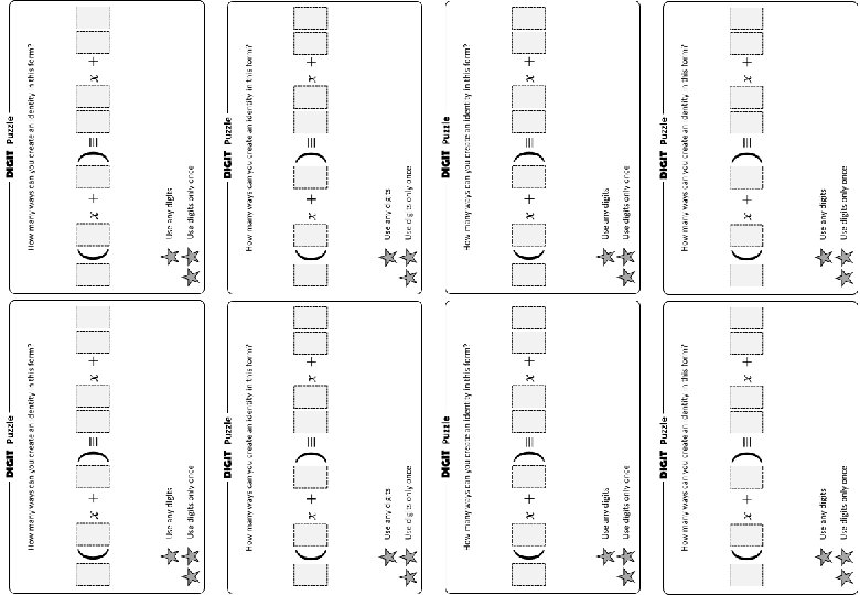 Single Brackets Expanding With Coefficients Digit Puzzle This
