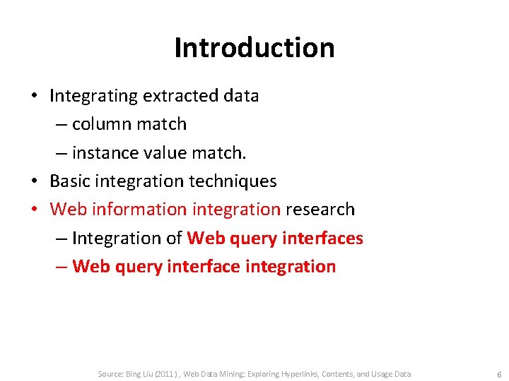 Web Mining Information Integration 1011 WM 10 TLMXM