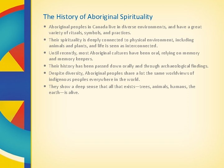 Chapter 3 The Story of Canadian Aboriginal Spirituality