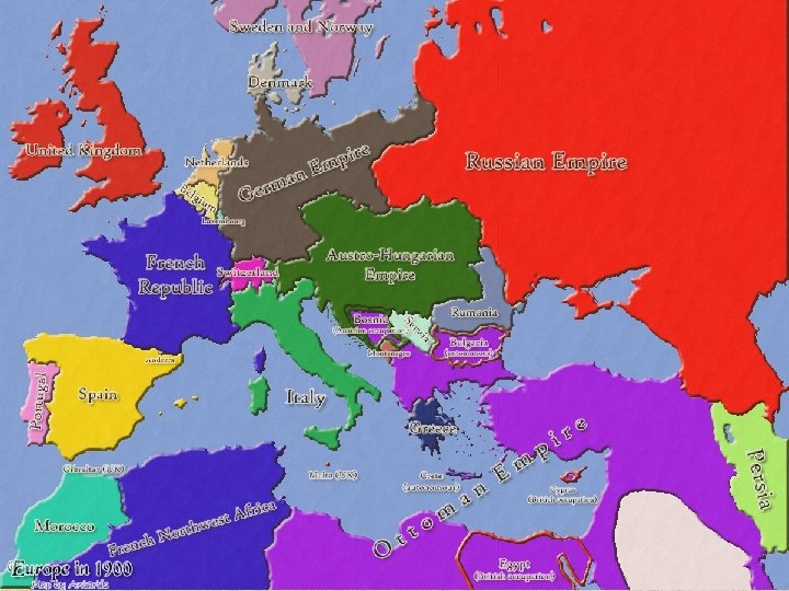 Imperial Europe British Empire Spain Portugal France AustriaHungary
