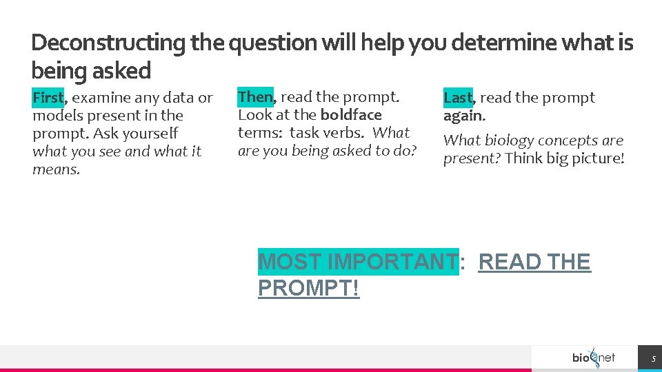 Free Response Strategies 202 o AP Biology Exam