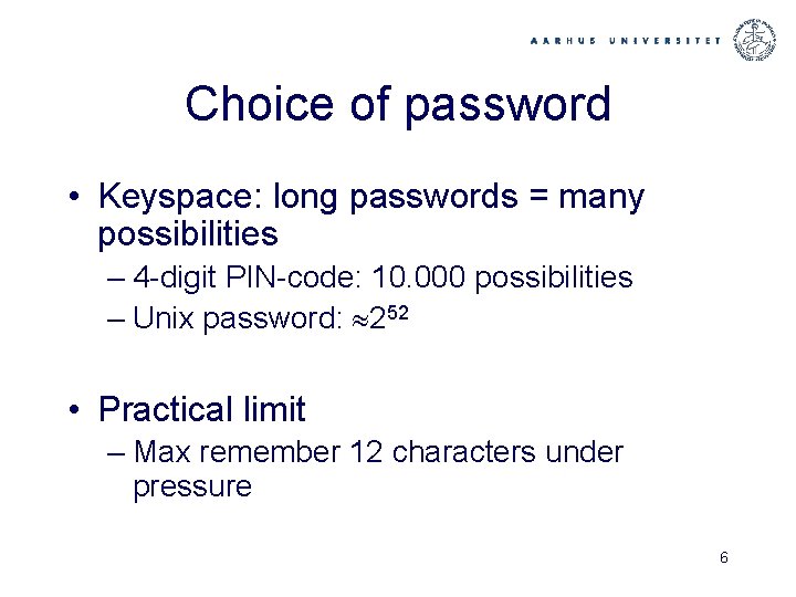 Key Management Infrastructures Security 07 Basic problem Cryptographic