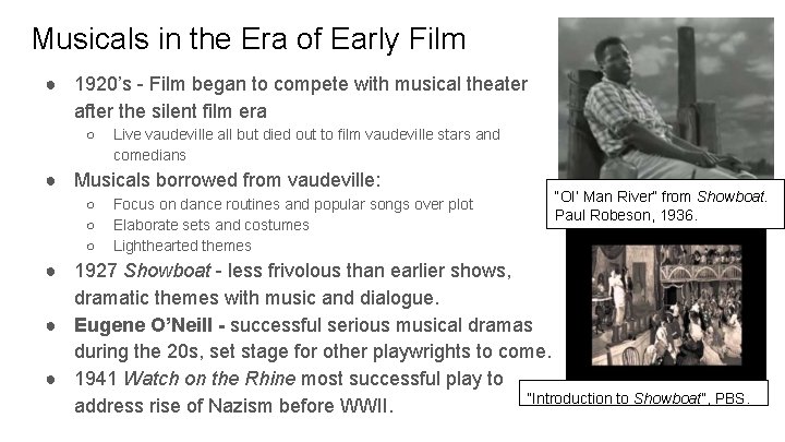 Intro to Musicals Top Broadway Musicals Top Songs