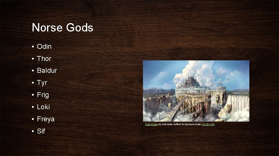 Norse Mythology SUBTITLE Norse Gods Odin Thor Baldur