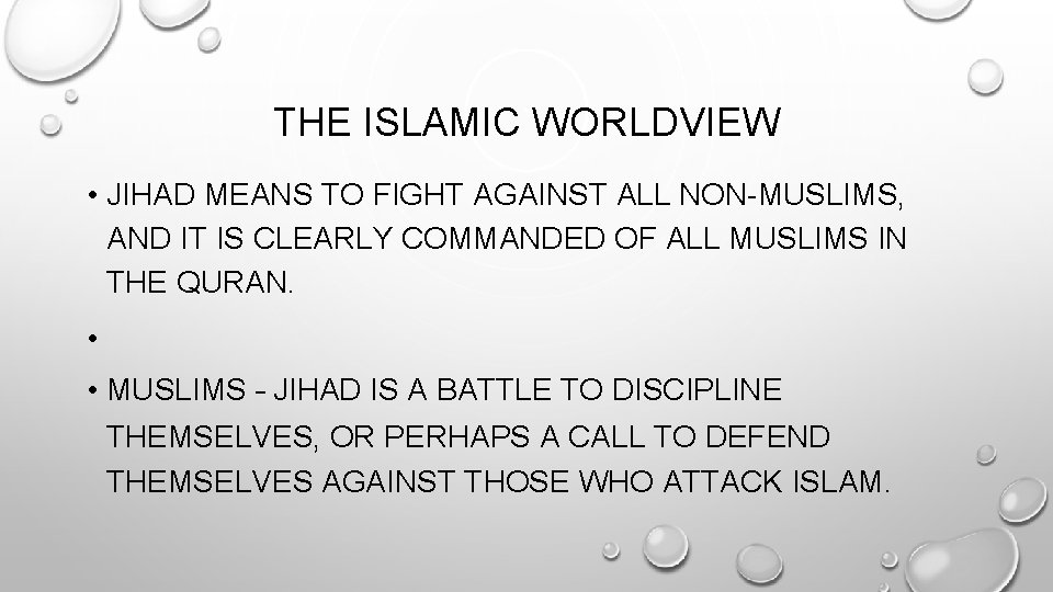 ISLAM UNDERSTANDING THE TIMES CHAPTER 3 INTRODUCTION SEPTEMBER