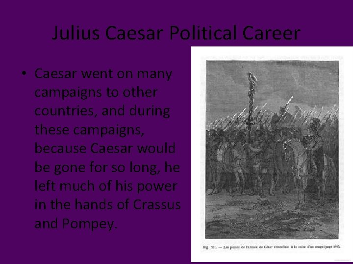 Julius Caesar and Pompey the Great By Charles