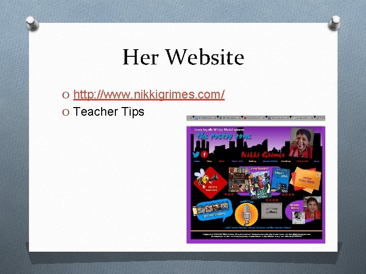 Meet Nikki Grimes Author poet and journalist Background