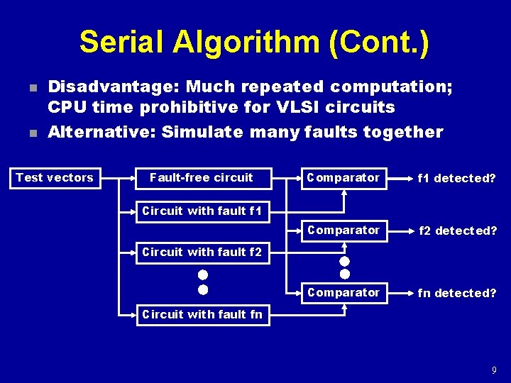 Lecture 5 Fault Simulation n n Problem and
