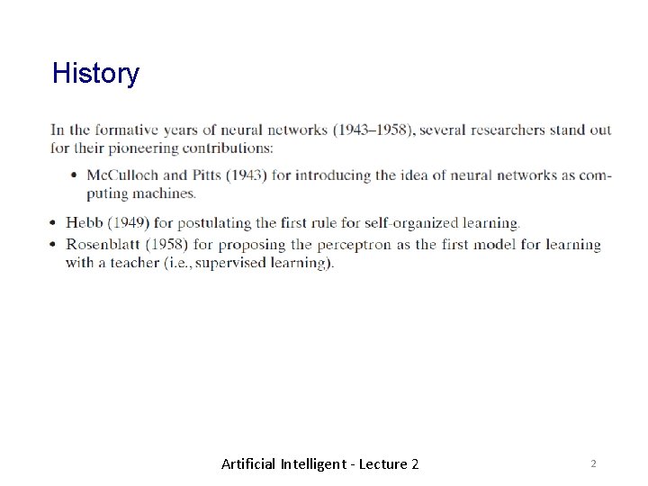Lecture 04 Perceptron learning algorithm By Nur Uddin