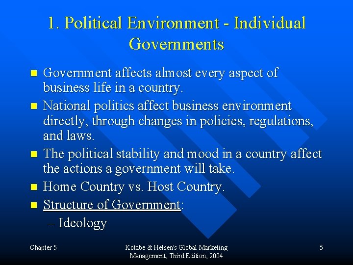 Global Marketing Management Masaaki Kotabe Kristiaan Helsen Third