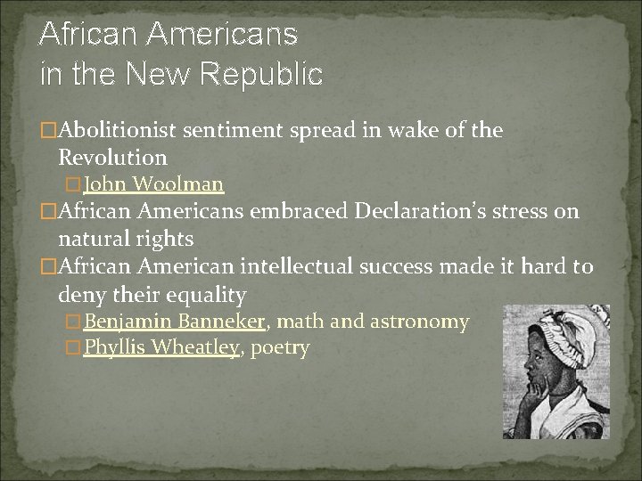 Week 8 Notes Chapter 6 The Republican Experiment