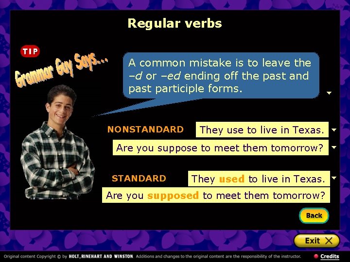 Understanding Verb Forms What are the principal parts