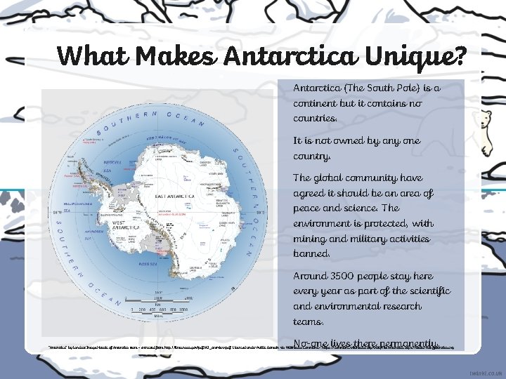L O To describe the Polar regions Success
