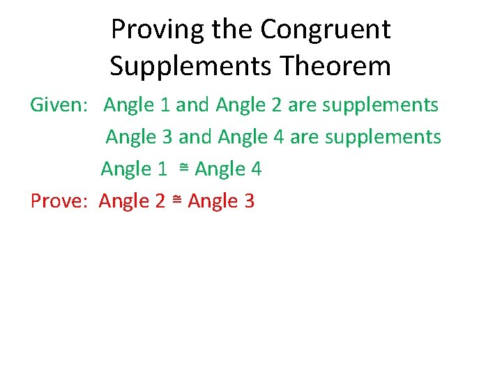 2 6 Proving Statements about Angles Advanced Geometry