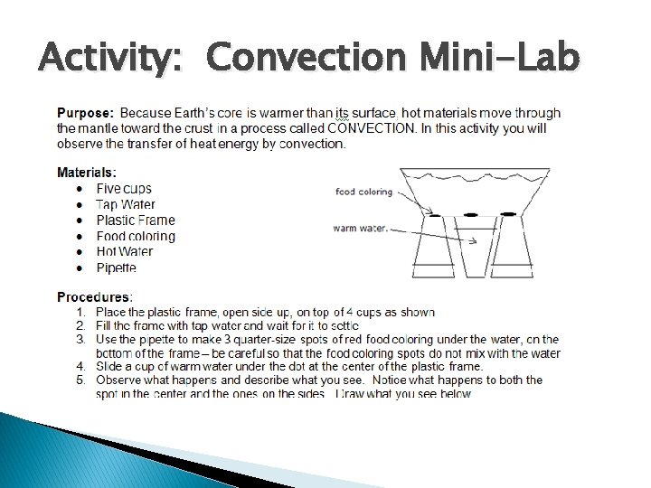 Review Density of Earth Lab What planet is