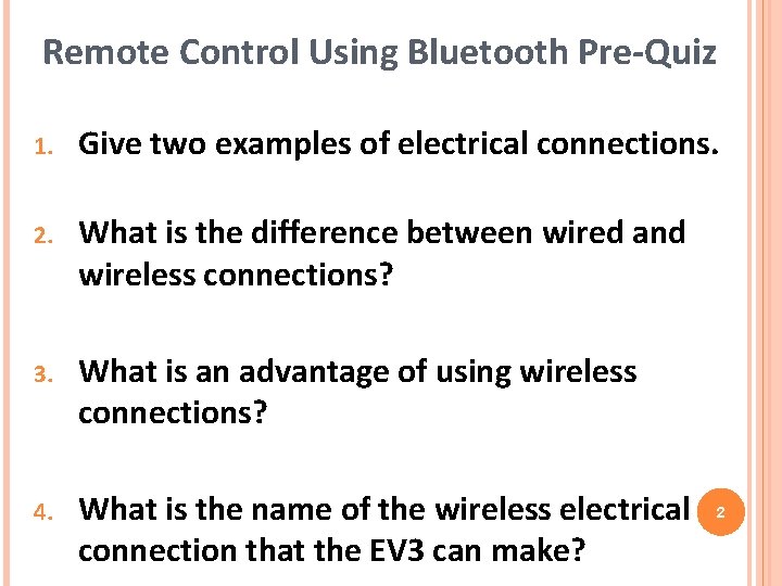 Remote Control Using Bluetooth Remote Control Using Bluetooth