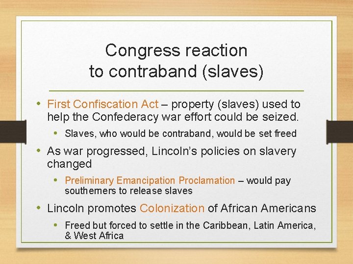 Civil War Reconstruction Nation Divided Fighting Liberation President