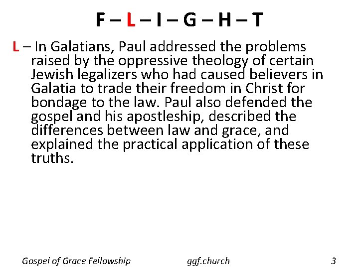 Galatians Jesus Christ Our Liberty by Dana Burkinshaw