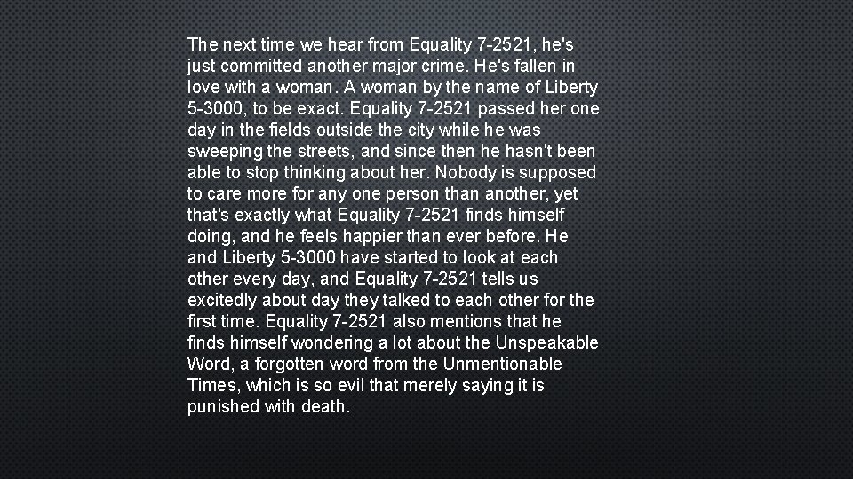 ANTHEM BY AYN RAND How It All Goes