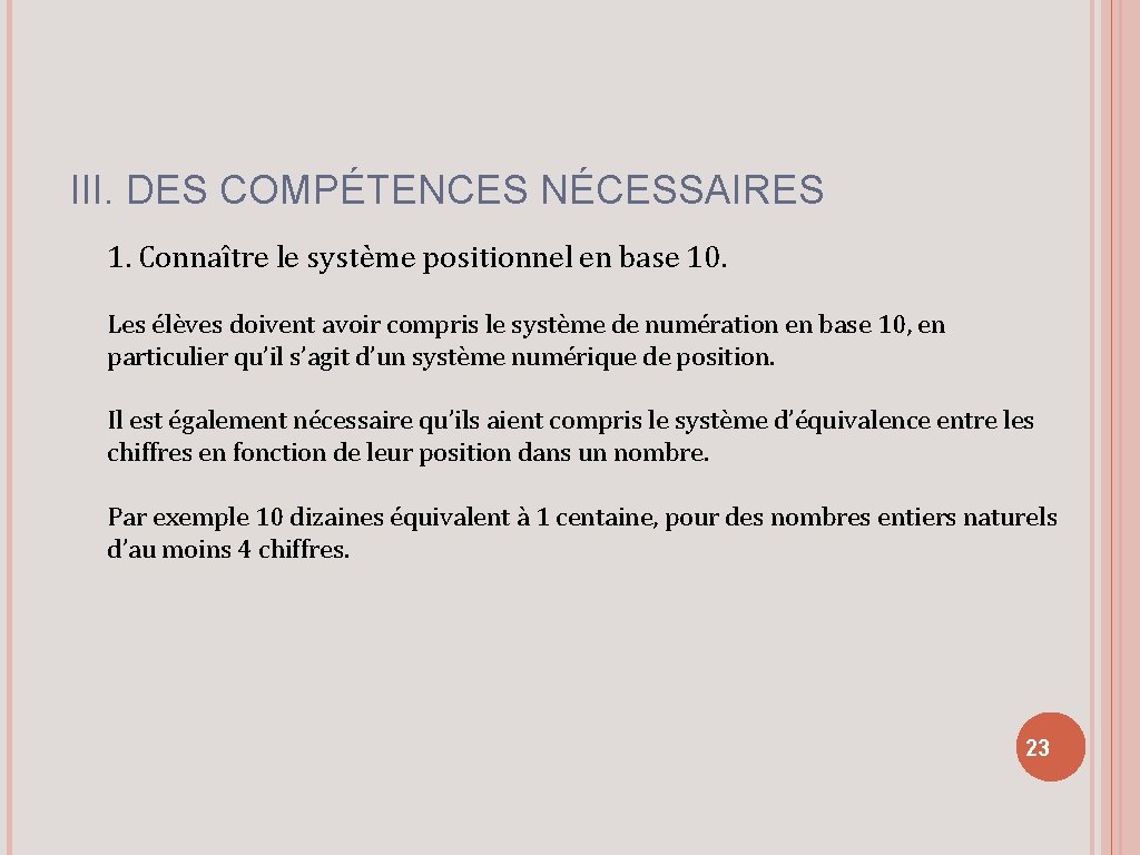 LES FRACTIONS ET LES NOMBRES DCIMAUX AU CYCLE