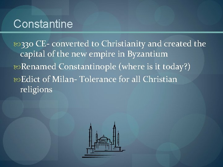 THE BYZANTINE EMPIRE Byzantine Empire Eastern of the