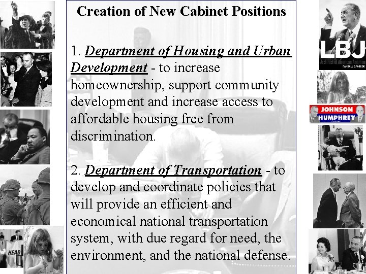 Aim What impact did Lyndon B Johnsons Great