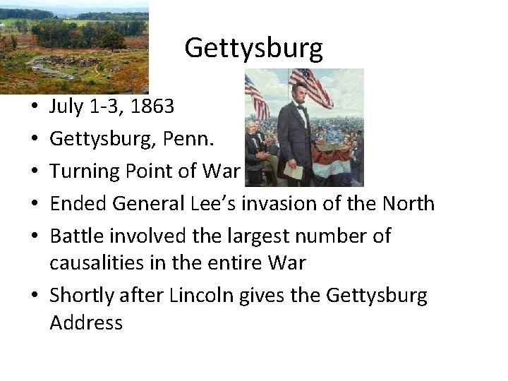 Major Battles of Civil War Battle of Fort